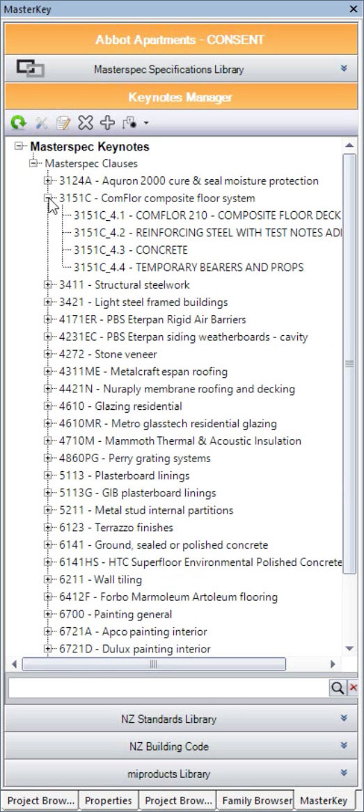 MasterKey for Revit - Linking to Masterspec - Masterspec